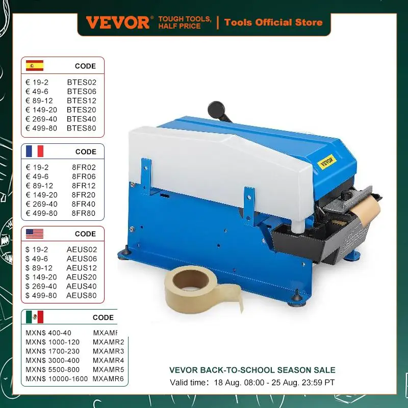 VEVOR-Tape-Dispenser-Maximum-39-4-x-3-94-Tape-Adjustable-Length-Width ...