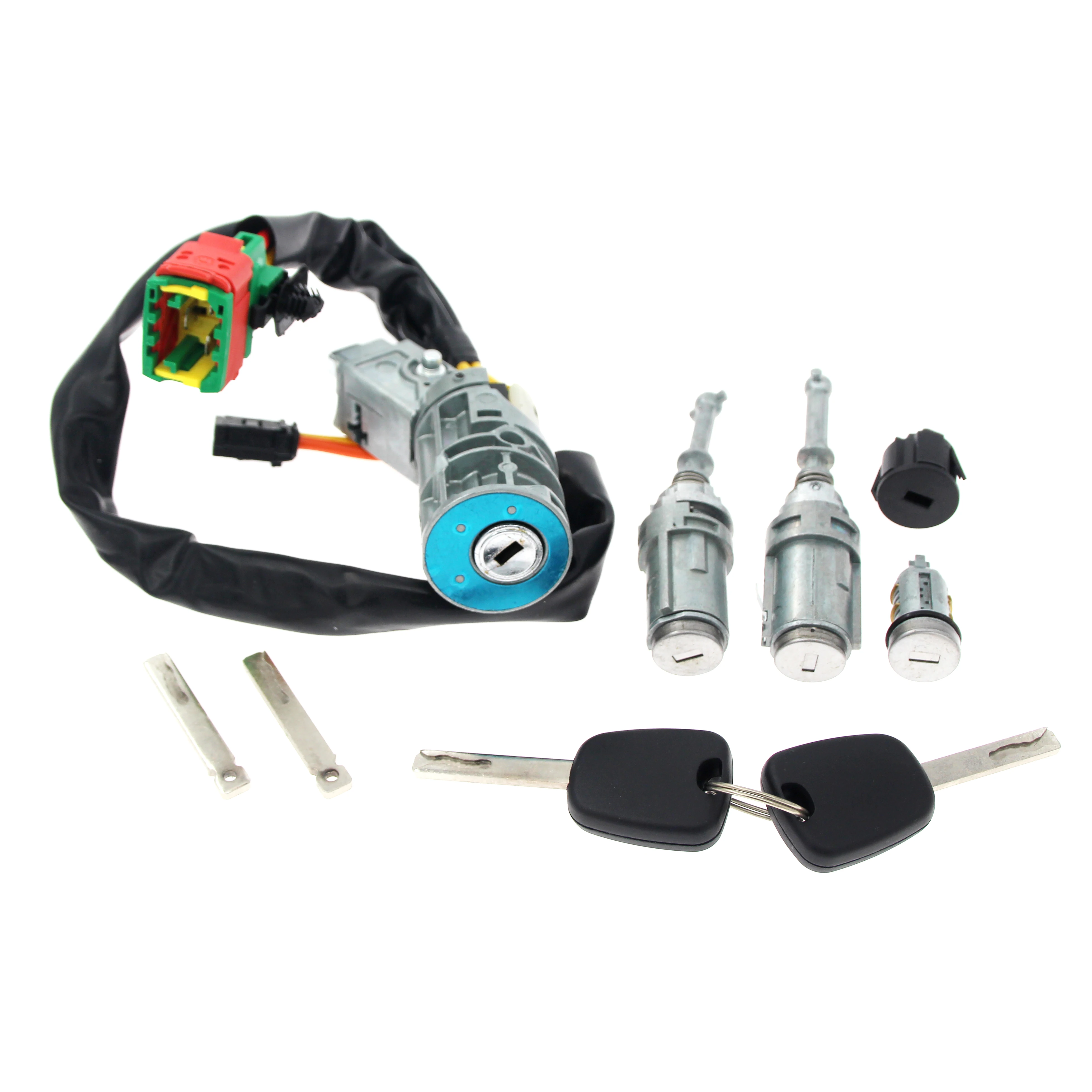 Ignition-Lock-Key-Steering-Lock-Left-Right-Door-Lock-Cylinder-Complete ...