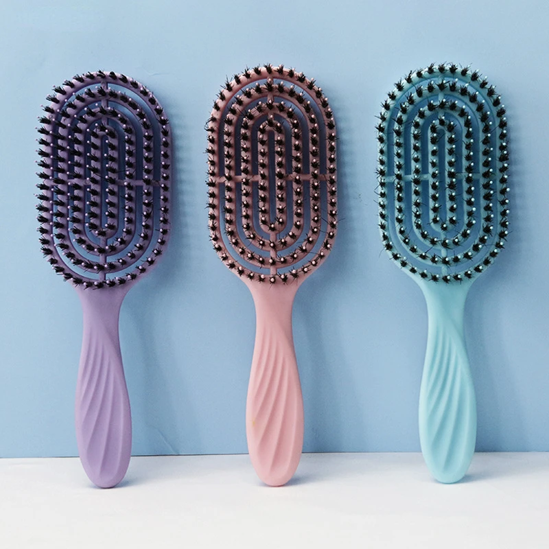 Elliptical-hollowing-out-Hair-Scalp-Massage-Comb-Hairbrush-Wet-Curly ...