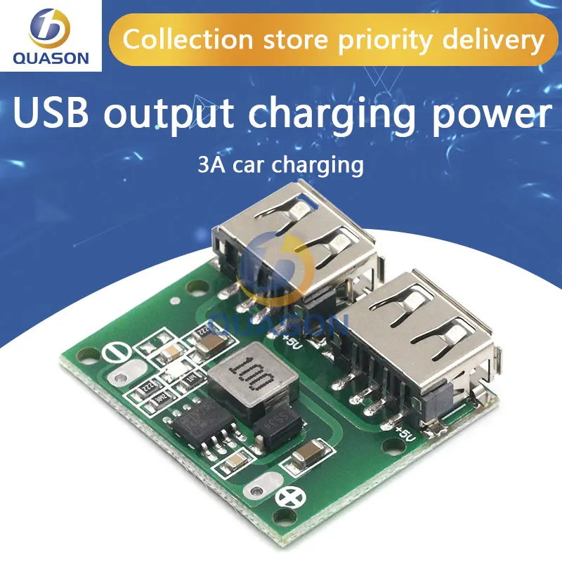 9V 12V 24V to 5V DC-DC Step Down Charger Power Module Dual USB Output ...