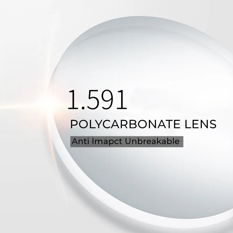 1.591 Index Prescription Polycarbonate Lenses Anti Impact Unbreakable ...