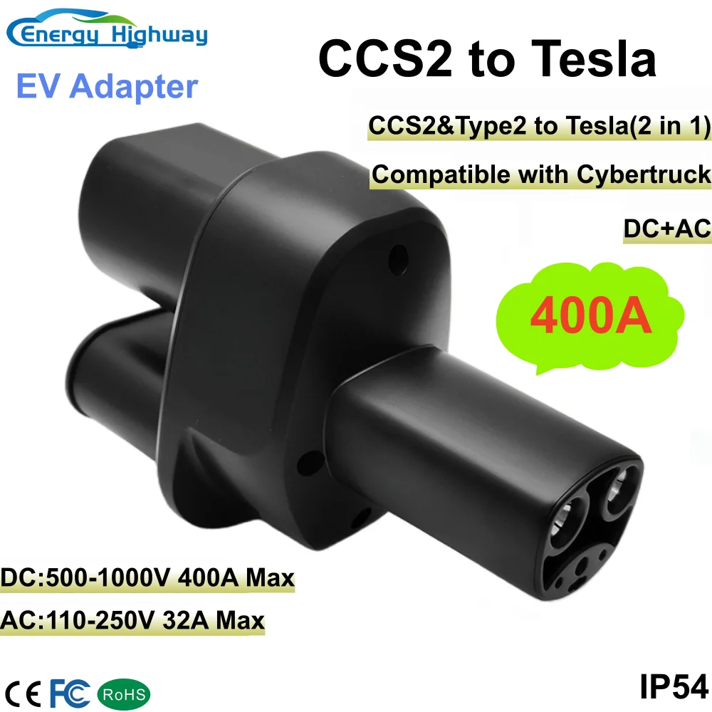 CCS2 To Tesla EV Charger Adapter 250A CCS2 Combo for Tesla Convertor ...