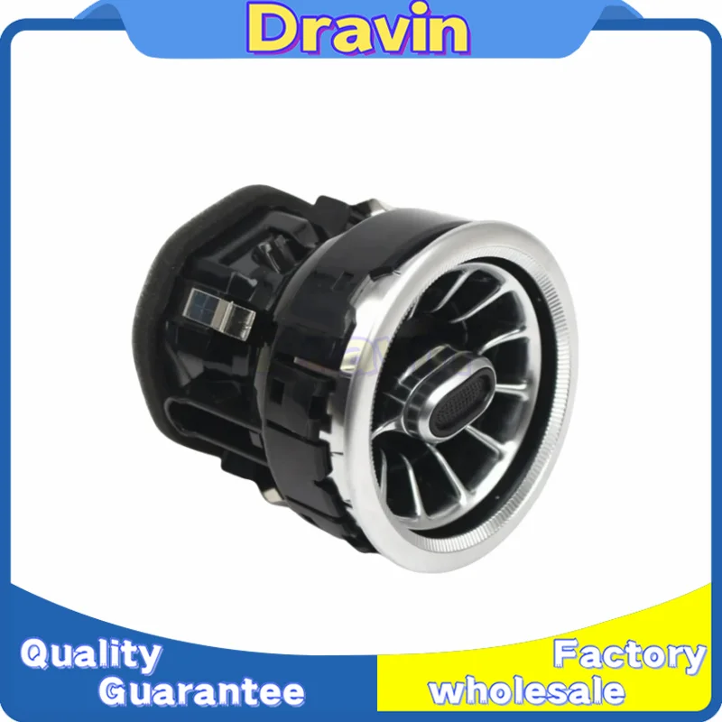 All Silver Car Front Interior Dashboard A/C Air Outlet Turbo ...