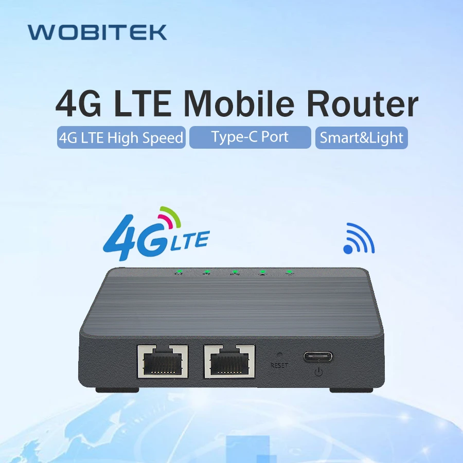 WOBITEK 4G LTE Internet Router with Sim Card Slot Unlocked Mobile ...