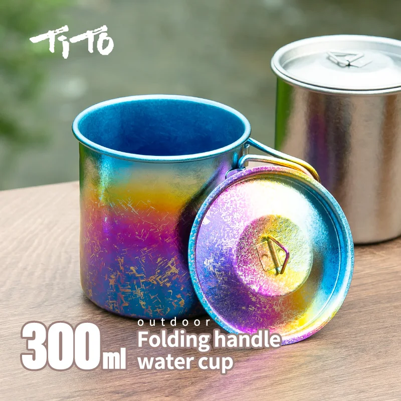 TiTo-Titanium-300ML-Pure-Titanium-Water-Cup-Camping-Portable-Tea-Cup ...