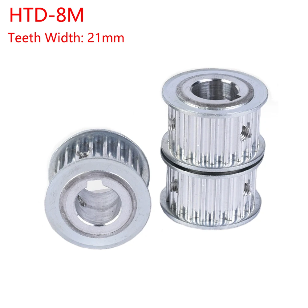 HTD-8M 10/12/14/15/16/17/18/19Teeth Timing Belt Pulley Pitch 8mm AF ...
