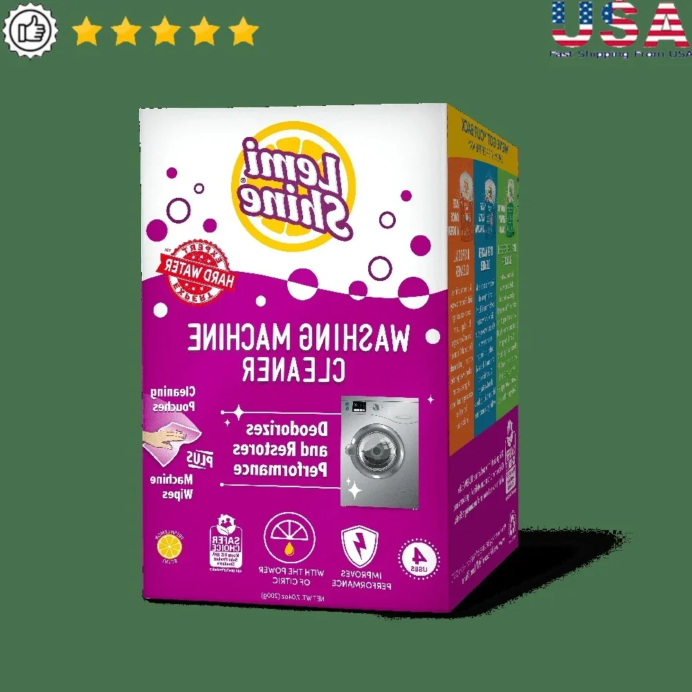 Washing Machine Cleaner Deodorizer Natural Citric Acid Removes Build-up ...