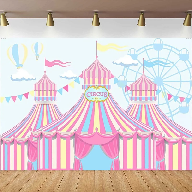 Pink Circus Backdrop