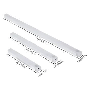 LED Sensor Light Bar 20/30/50CM Magnetic Mounted Rechargeable Motion ...