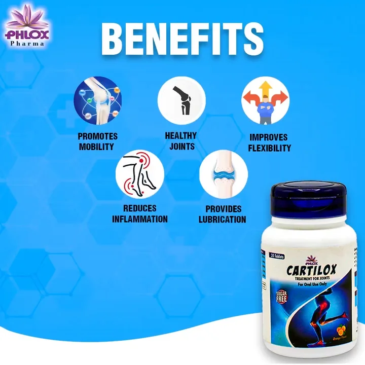 Phlox Pharma-Cartilox Tablets-Orange Flavor-Sugar Free- 20 Tablets ...
