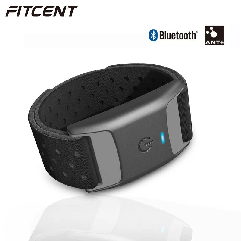 Fitcent Rechargeable Armband Heart Rate Monitor Ant+ Bluetooth Optical ...