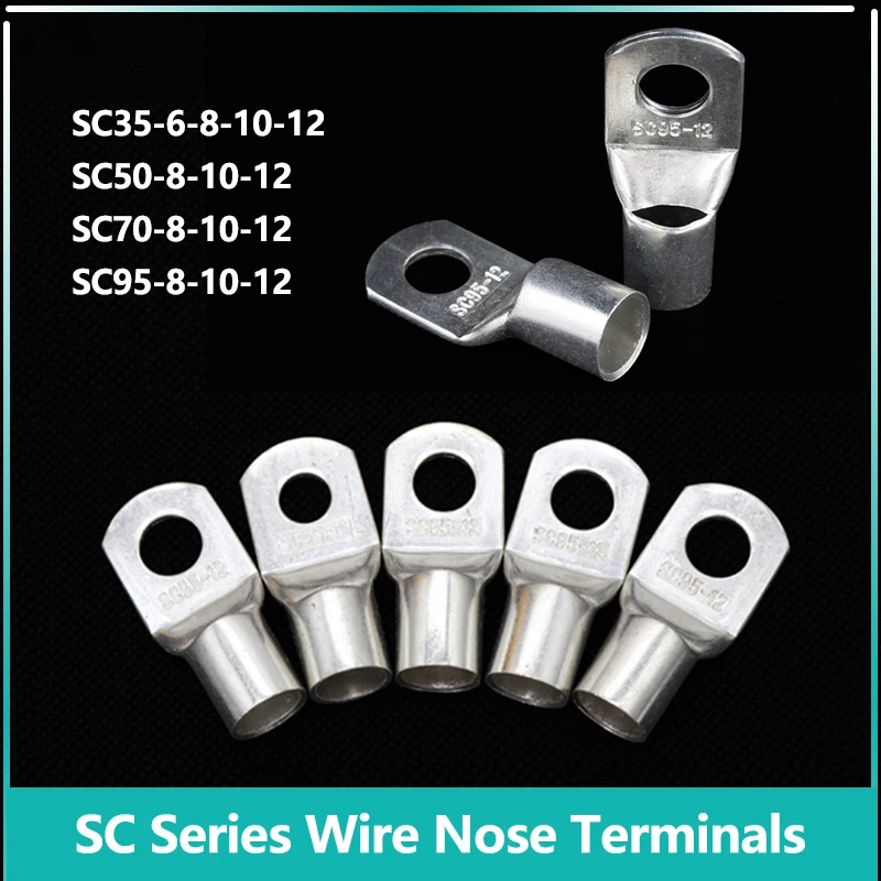 1-50pcs-SC-Type-Wire-Nose-Terminal-Bare-Copper-SC35-SC50-SC70-SC95 ...