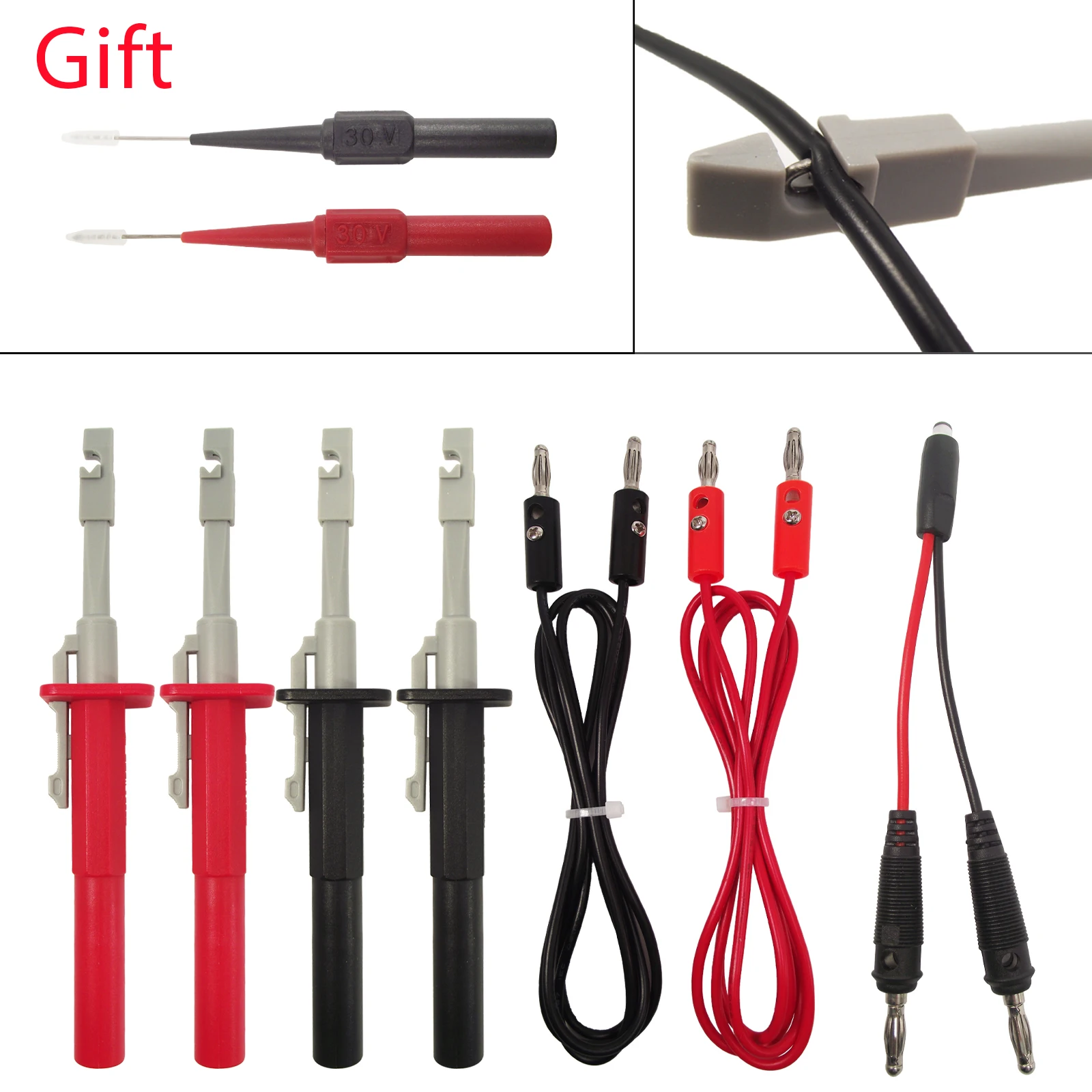7Pcs-set-Power-Probe-Clip-Safety-Test-Clip-Insulation-Piercing-Probes ...