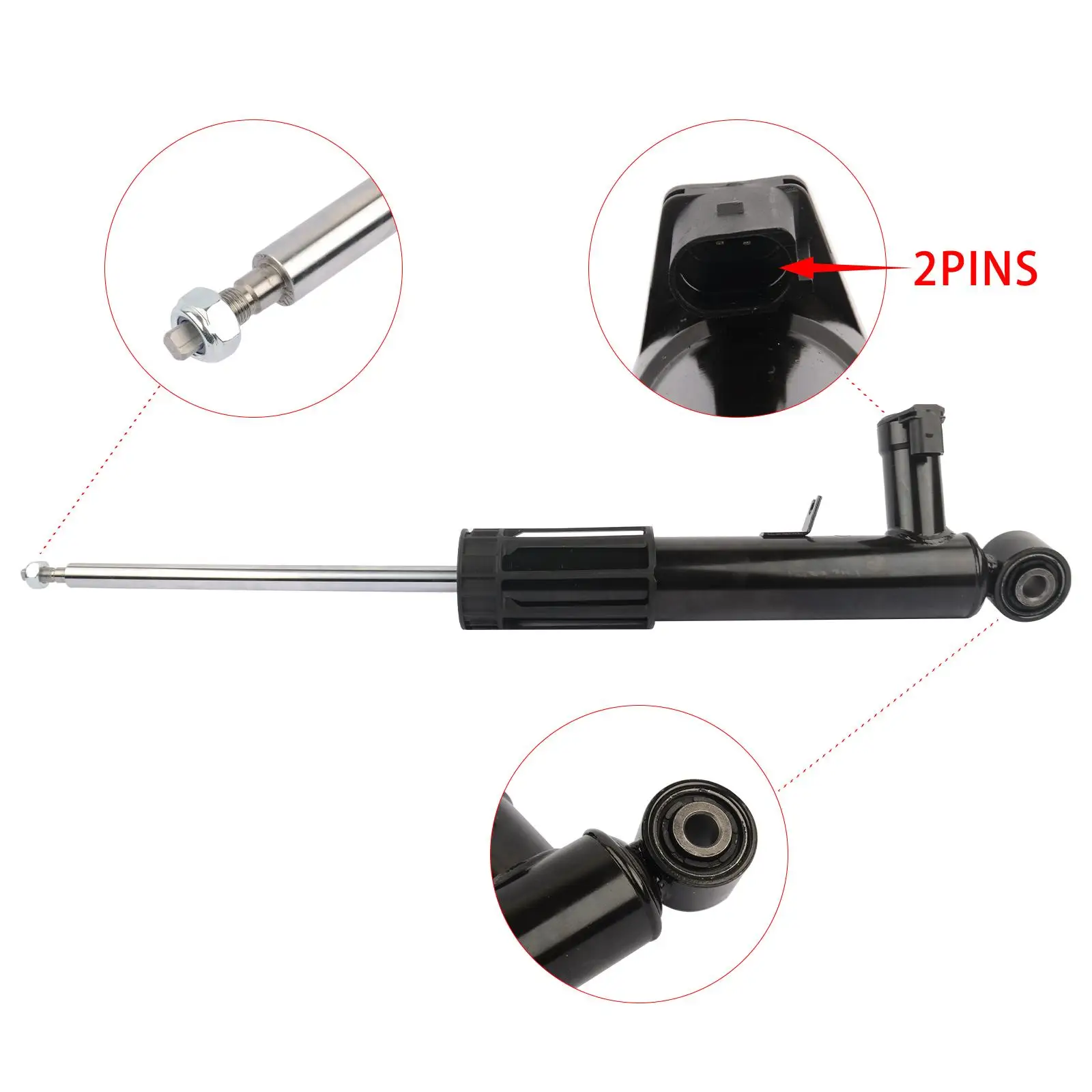 AP01 Rear Right Shock Absorber w/Sensor for VW Golf Passat CC Tiguan 5N ...