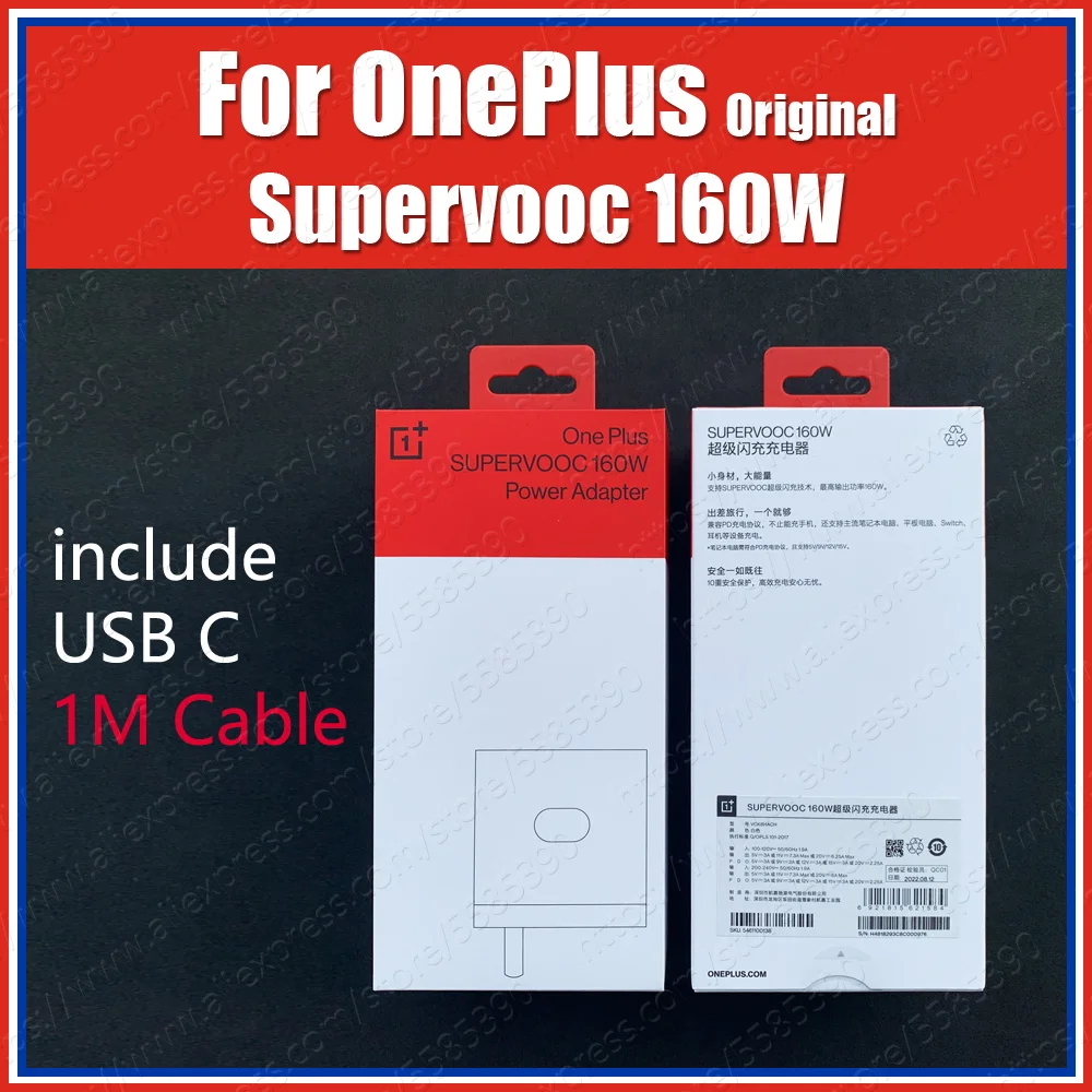 Vck8hach Original Oneplus 10t 160w Charger Supervooc Ace Pro Power ...
