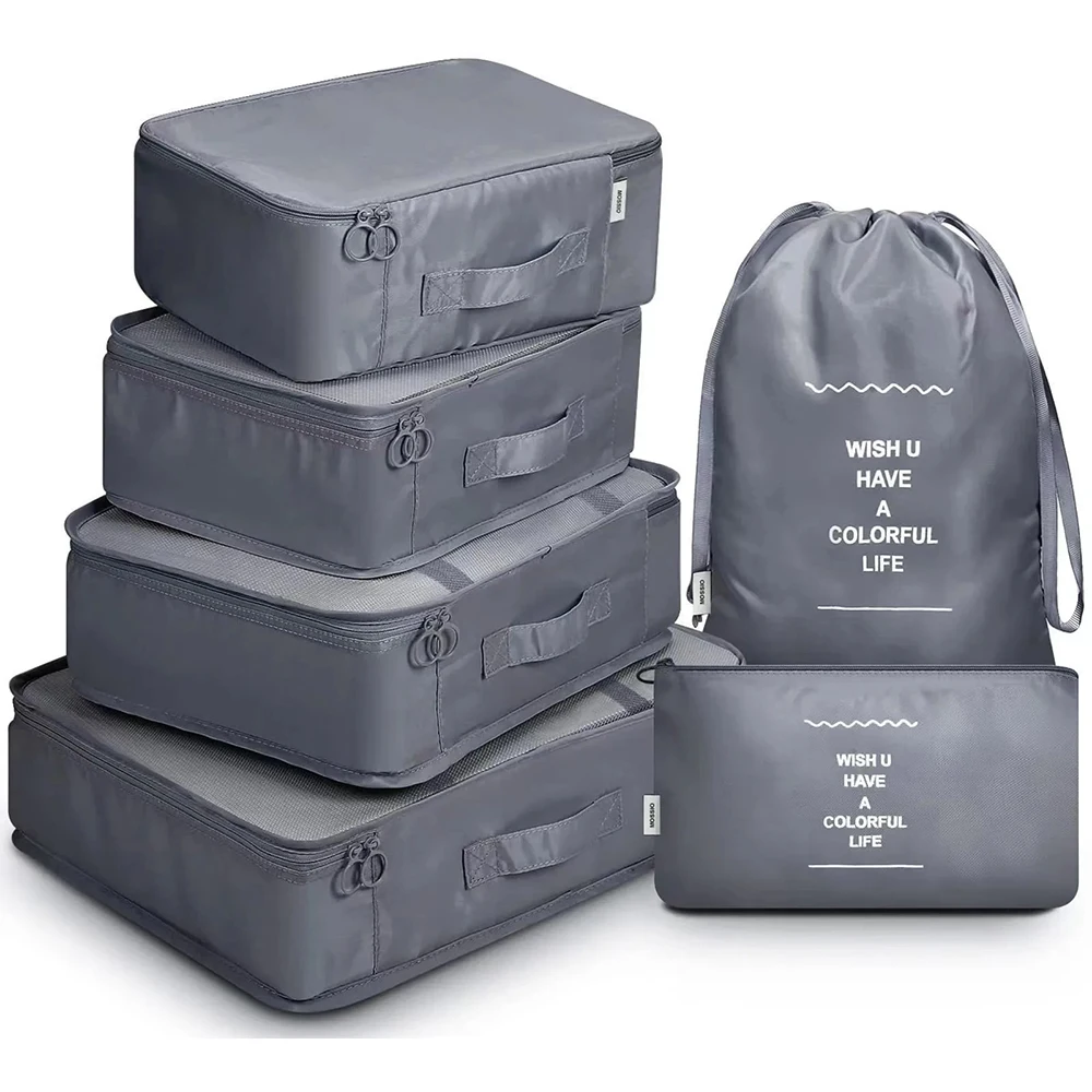 6-pcs-Set-Travel-Storage-Bags-Suitcase-Packing-Set-Storage-Cases ...