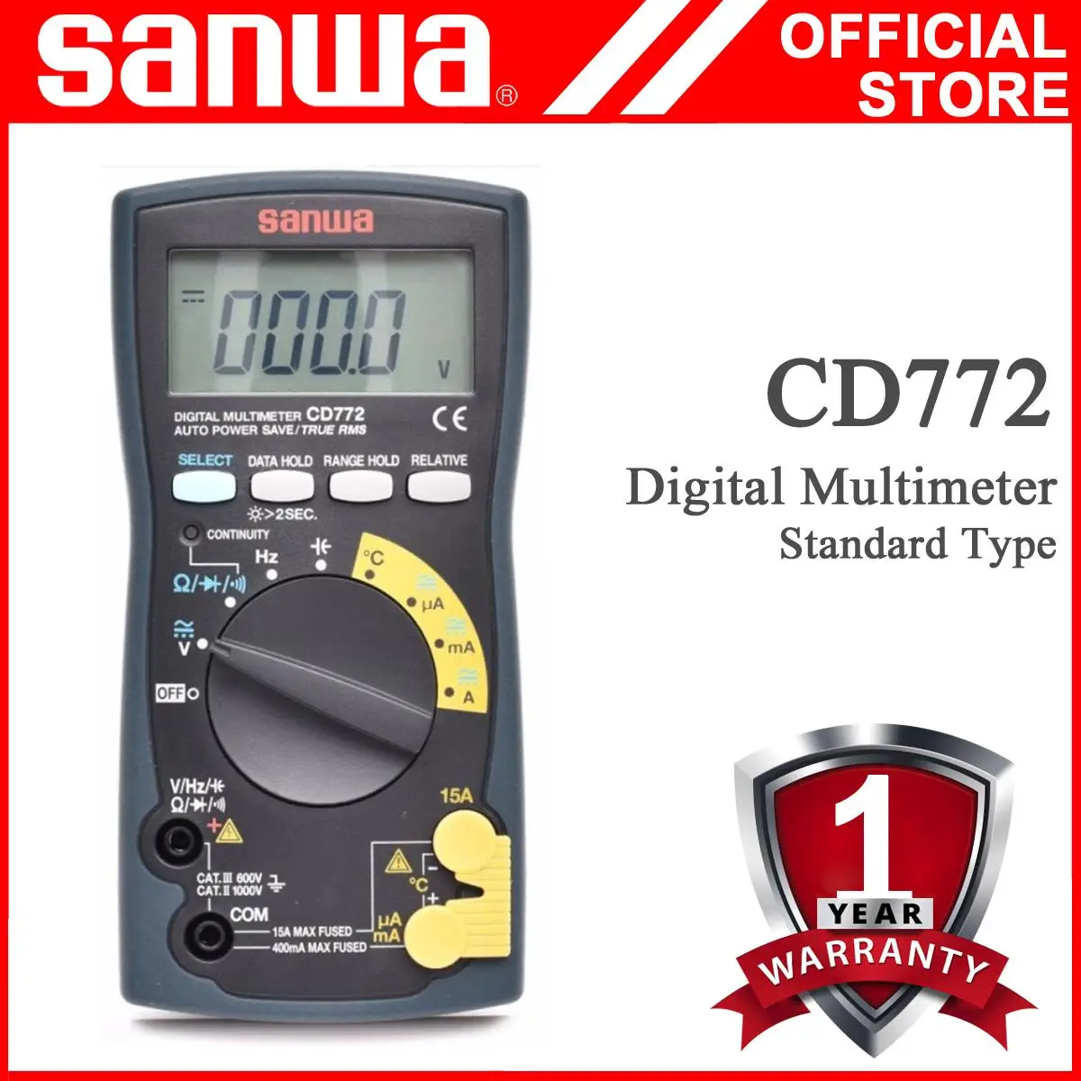 Original-Japan-Sanwa-Digital-Multimeters-CD772-Ture-RMS-new-standard ...