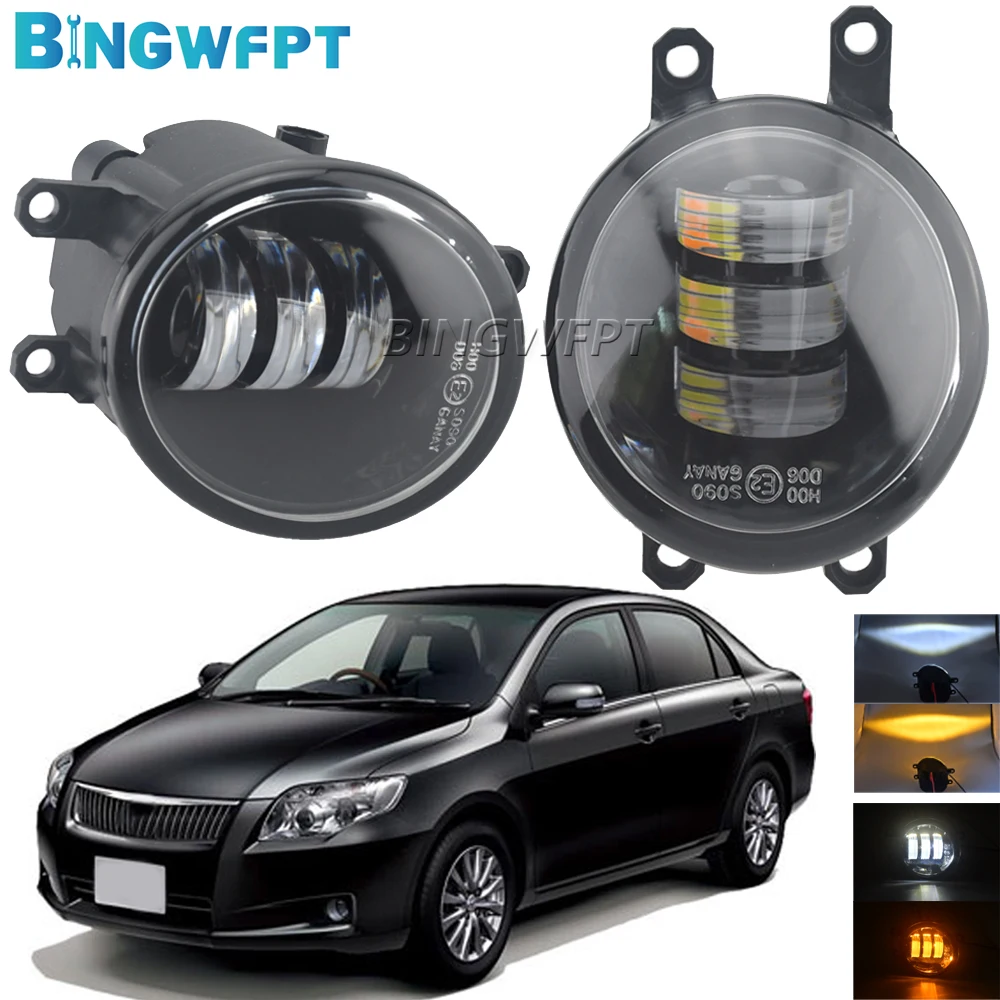 (left+right) Fog Light Drl H11 12v For Toyota Corolla Axio 2008 2009 2010 2011 2012 Fog Lamp ...