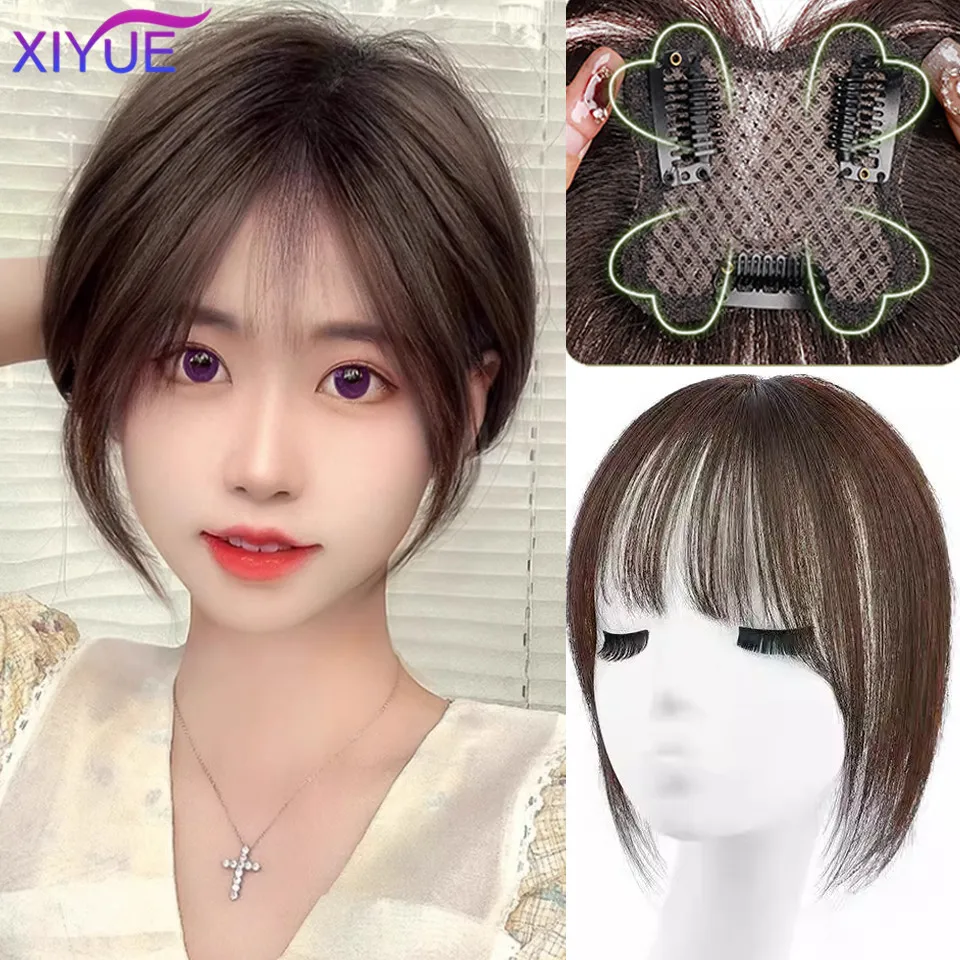 Xiyue Four Leaf Clover Bangs Wig Patch For Women With Loose And High