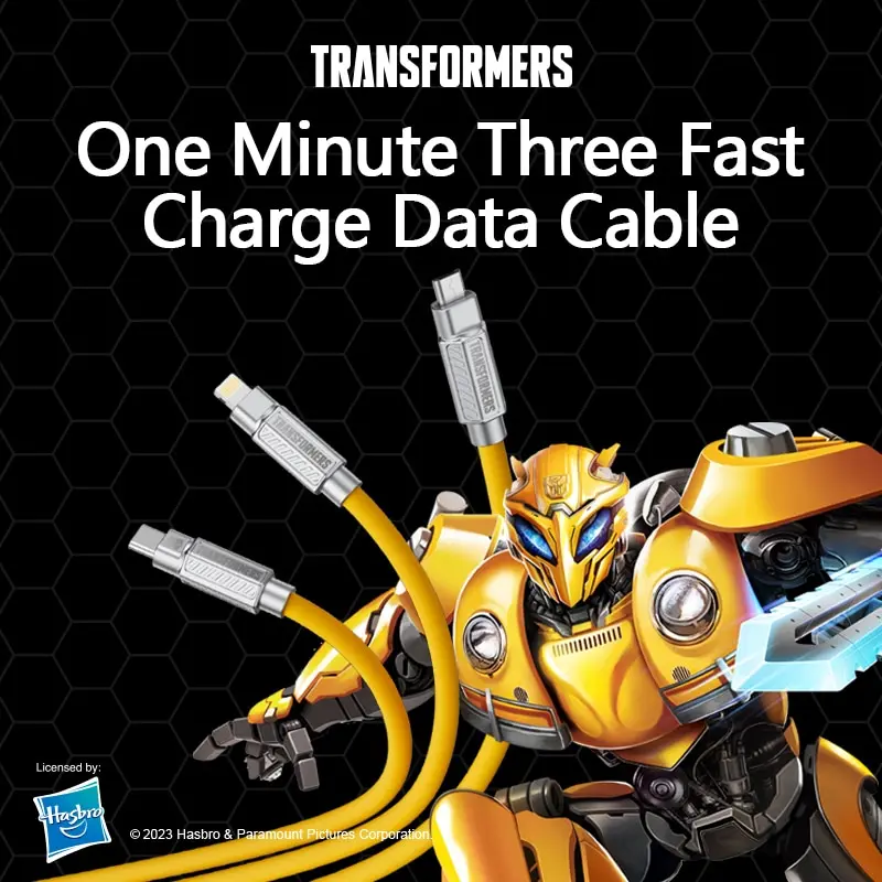 TRANSFORMERS-TF-A03-3-in-1-Charging-Cable-3-5A-100W-Fast-Charger-Micro ...