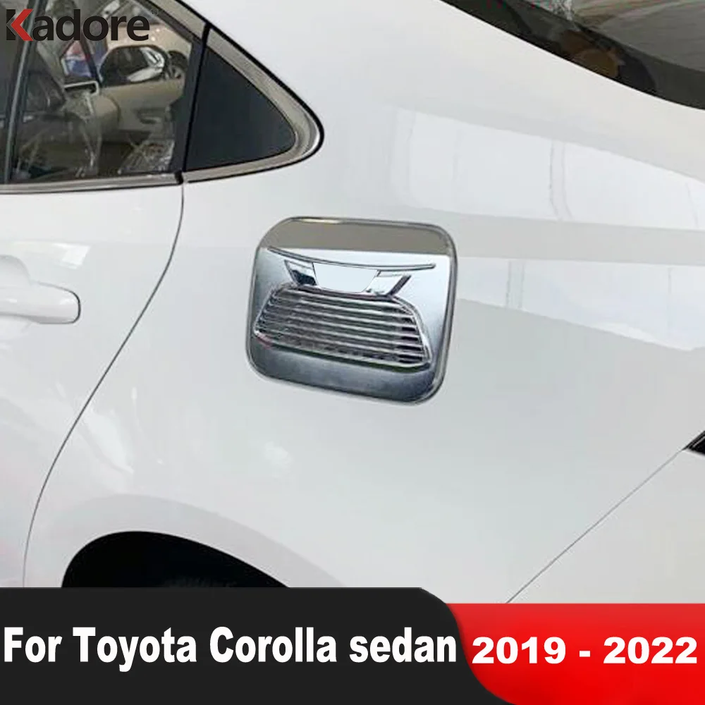 For Toyota Corolla Sedan 2019 2020 2021 2022 Abs Chrome Car Fuel Gas ...