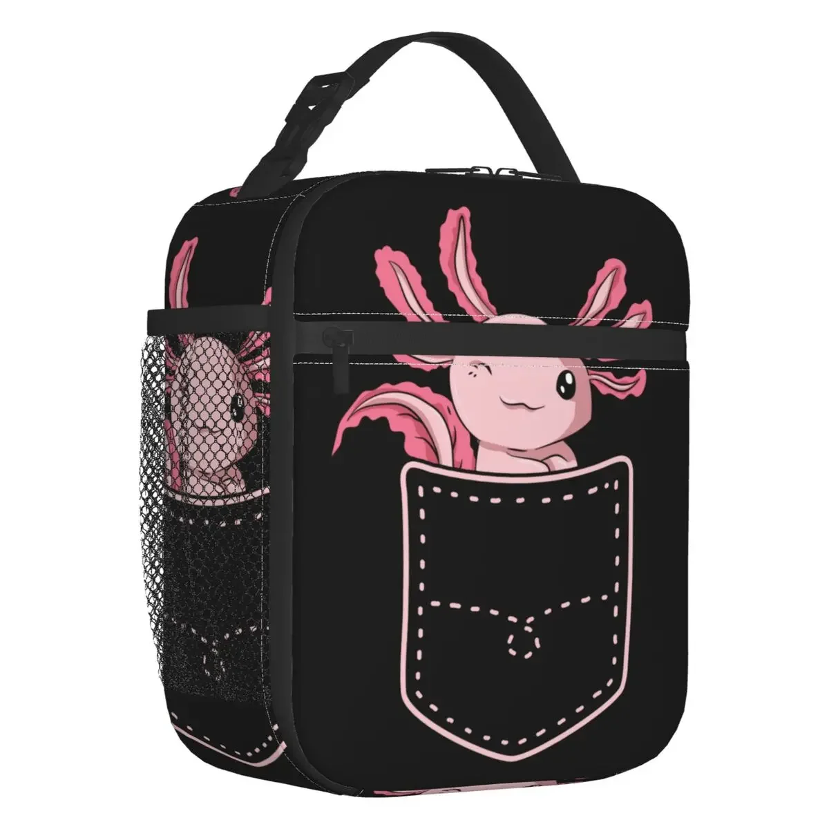 Axolotl-In-Pocket-Insulated-Lunch-Bags-for-Women-Amphibian-Exotic ...