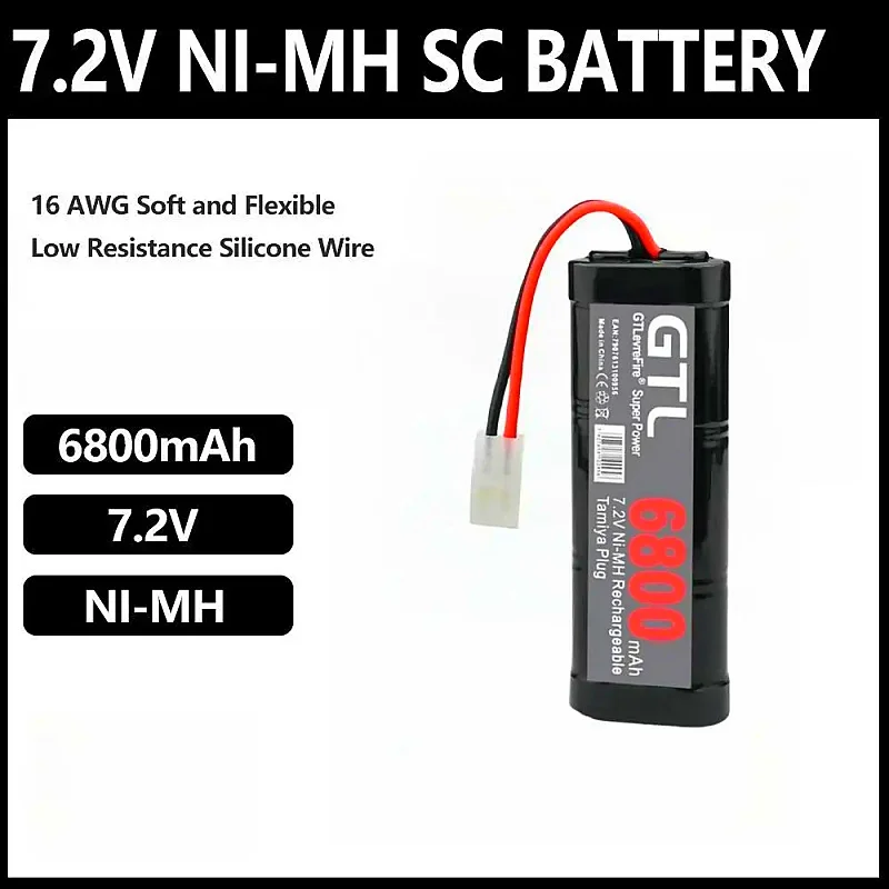 New-7-2VBattery-6800mAh-NiMH-Batteries-Pack-For-RC-Car-Truck-Buggy-Boat ...