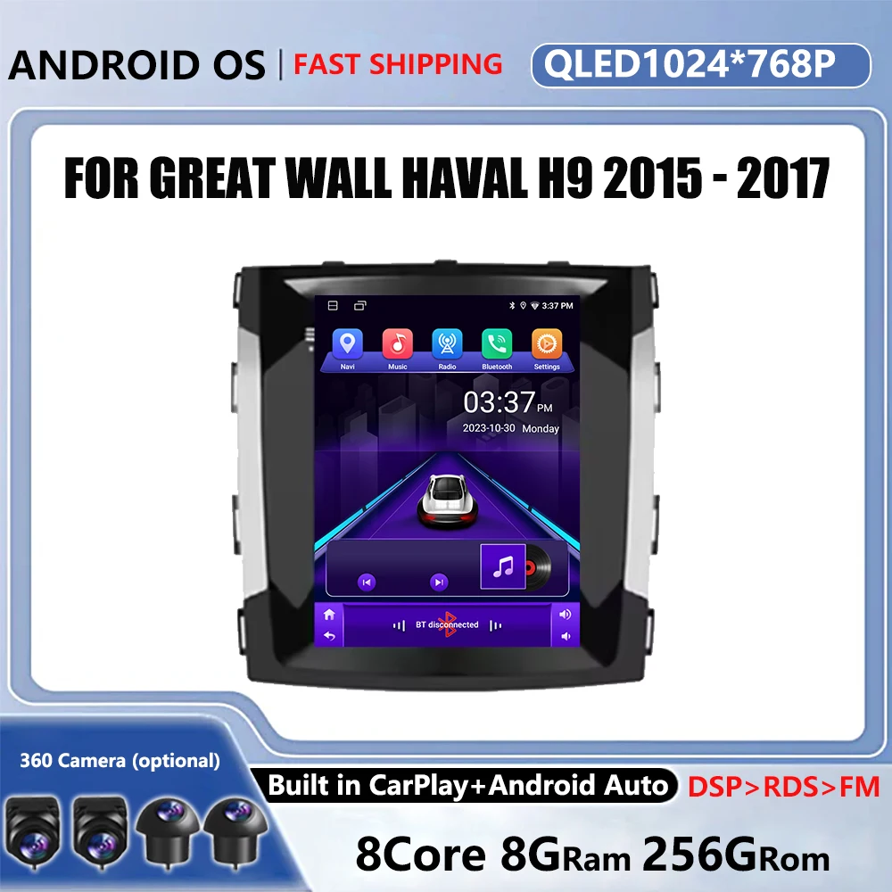 Android-For-Great-wall-Haval-H9-2015-2017-Car-System-Radio-Video-Multimedia-Navigation-Wireless ...