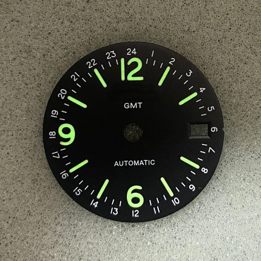 Vintage-NH34-Dial-siyah-whith-ye-il-ayd-nl-k-GMT-NH34-hareket-izleme ...