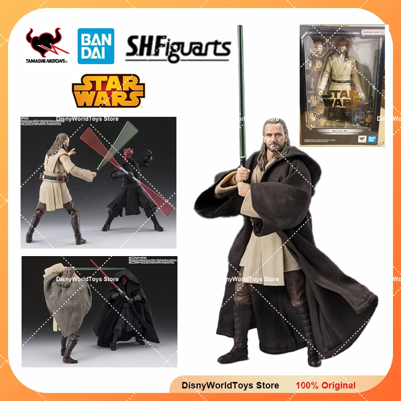 Bandai-figura-de-juguete-Original-de-S-H-Figuarts-Shf-qui-gon-Jinn-STAR ...