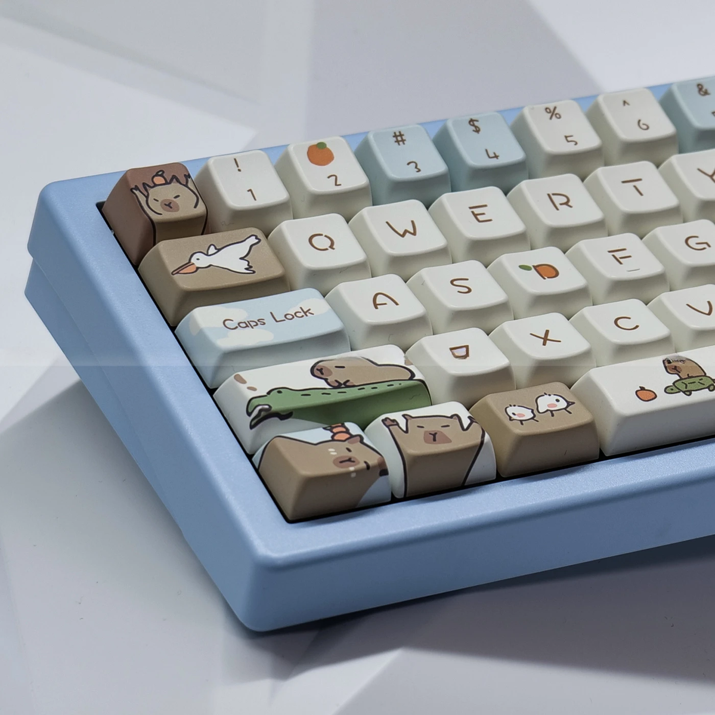 ECHOME-Cute-Capybara-Theme-Keycap-Set-PBT-Dye-sublimation-Cartoon ...