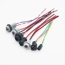 T10 W5W T5 T15 Soft Bulb Holder Adapters Cable LED Bulb Connector ...