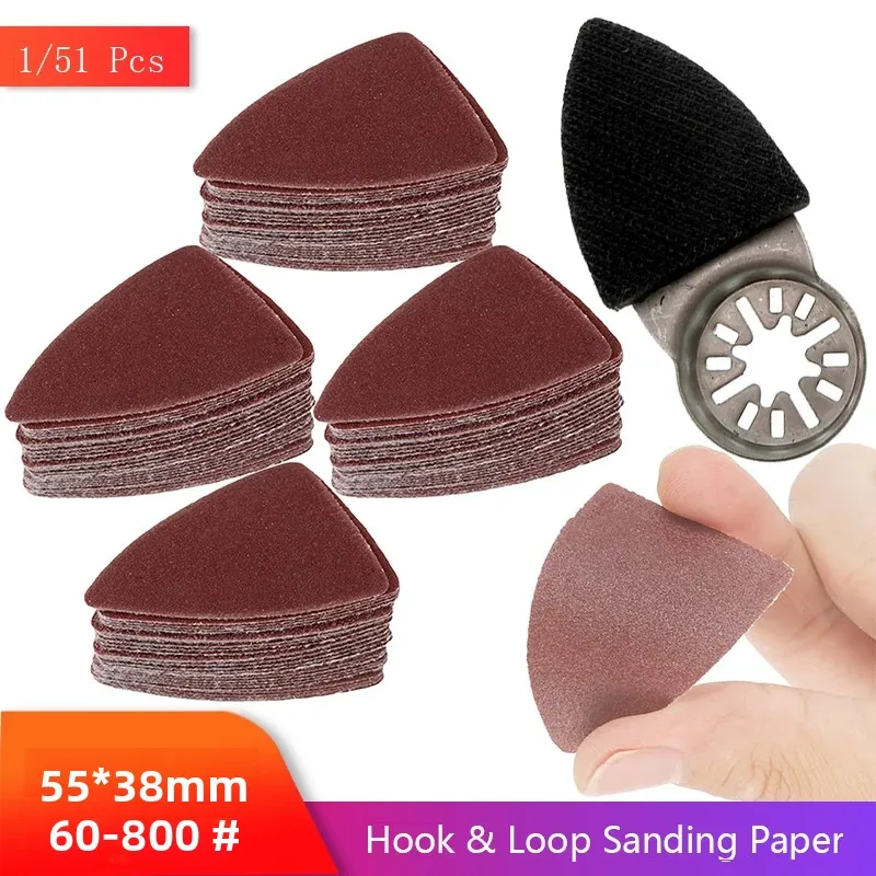 55x38MM Finger Detail Sanding Paper 1/50Pcs with Detail Triangle ...