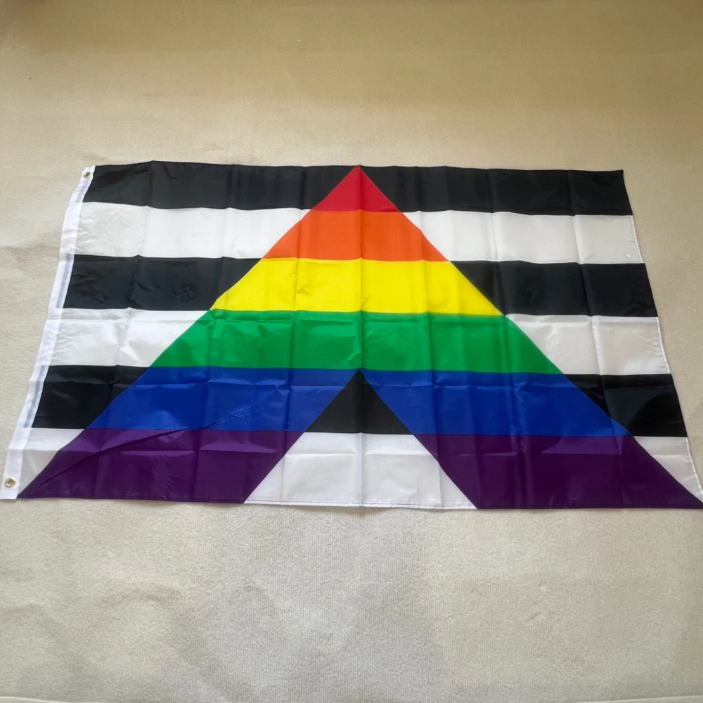 rainbow-Flags-3x5FT-LGBT-rainbow-pride-Gay-Straight-Ally-Flag-Polyester ...