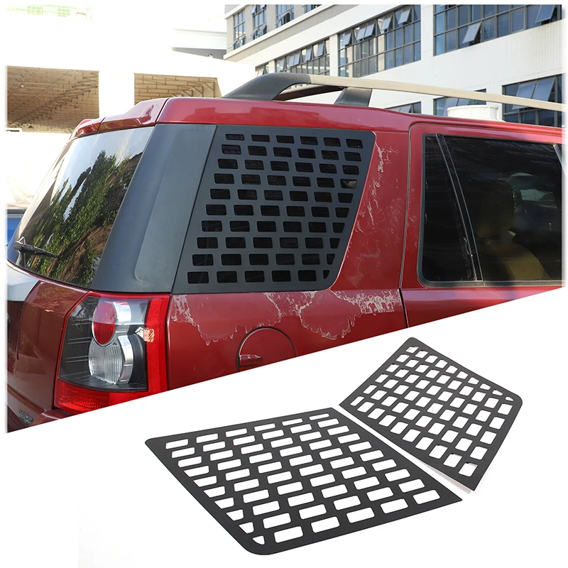 Aluminum-Alloy-Car-Rear-Window-Glass-Protective-Cover-Trim-Sticker-For ...