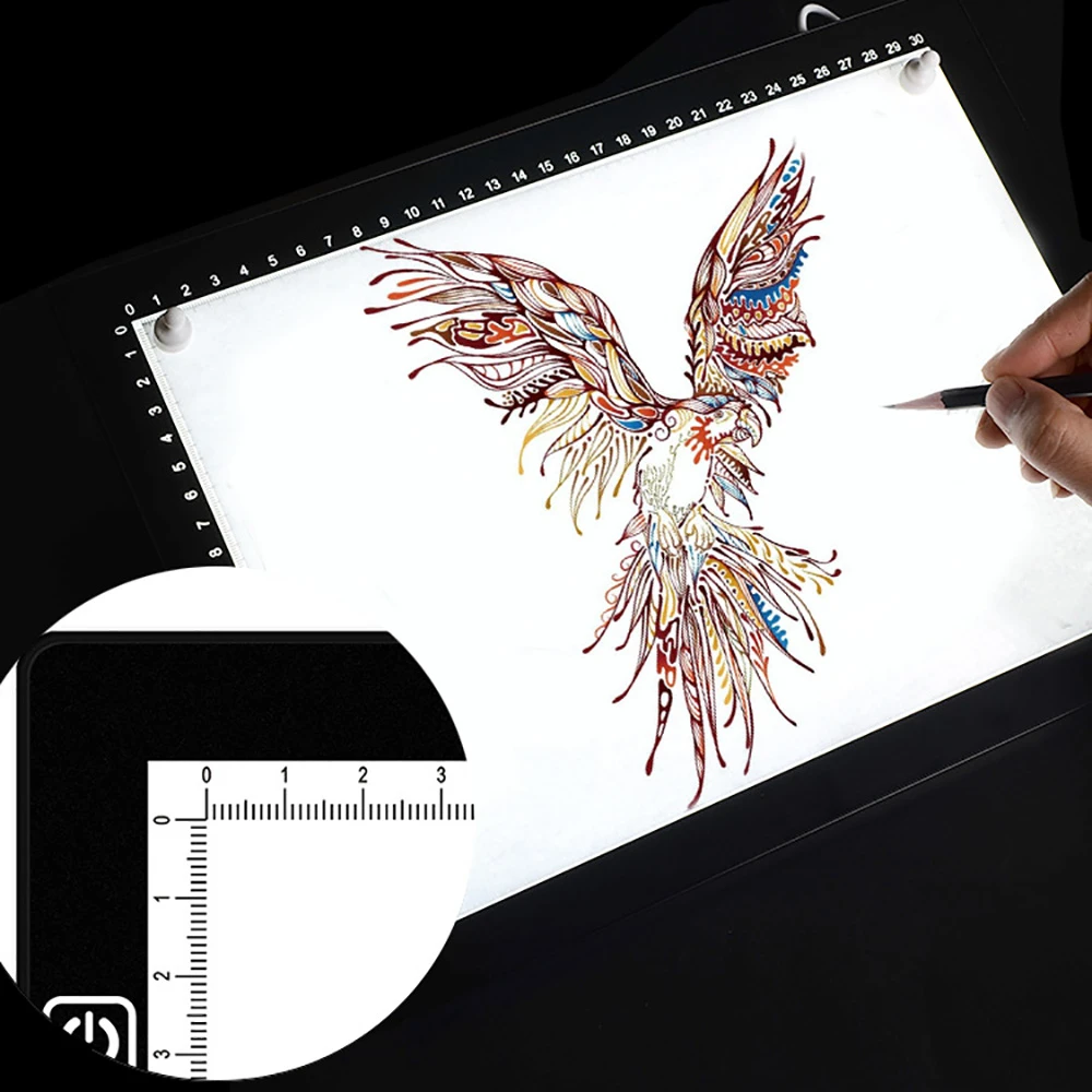 A4 Tracing Led Copy Board Light Box Ultra-thin Adjustable Usb Power ...