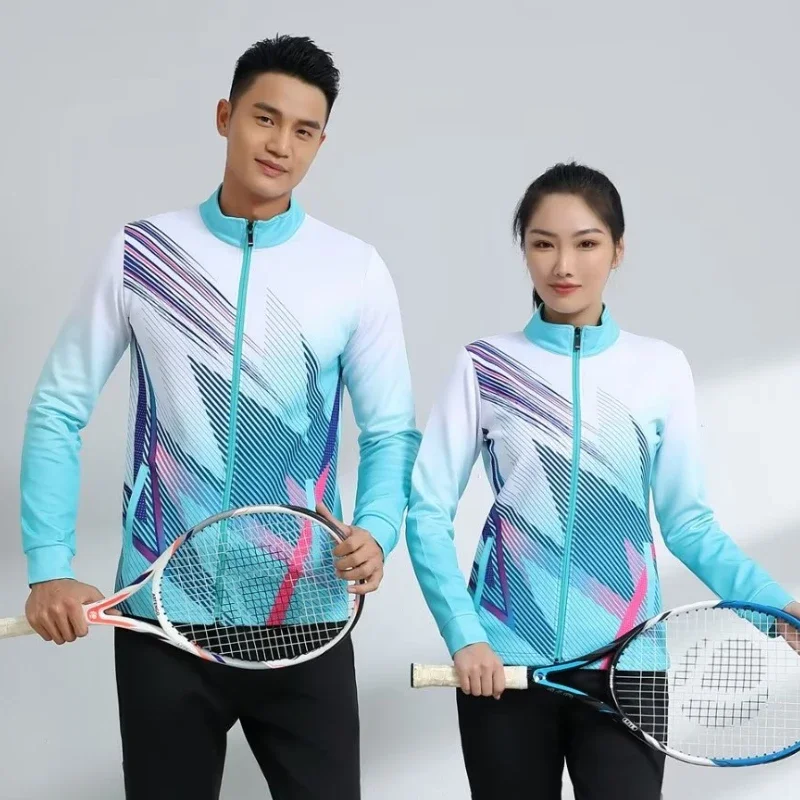 2024 New in Autumn Winter Men Women Tennis Jacket Print Long Sleeve ...