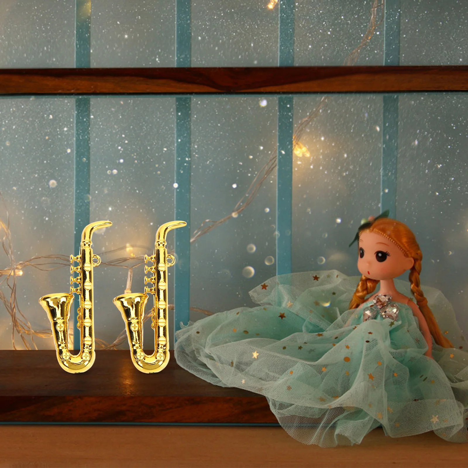 Mini House Kids Toys Miniature Saxophone Instrument Miniature Saxophone ...