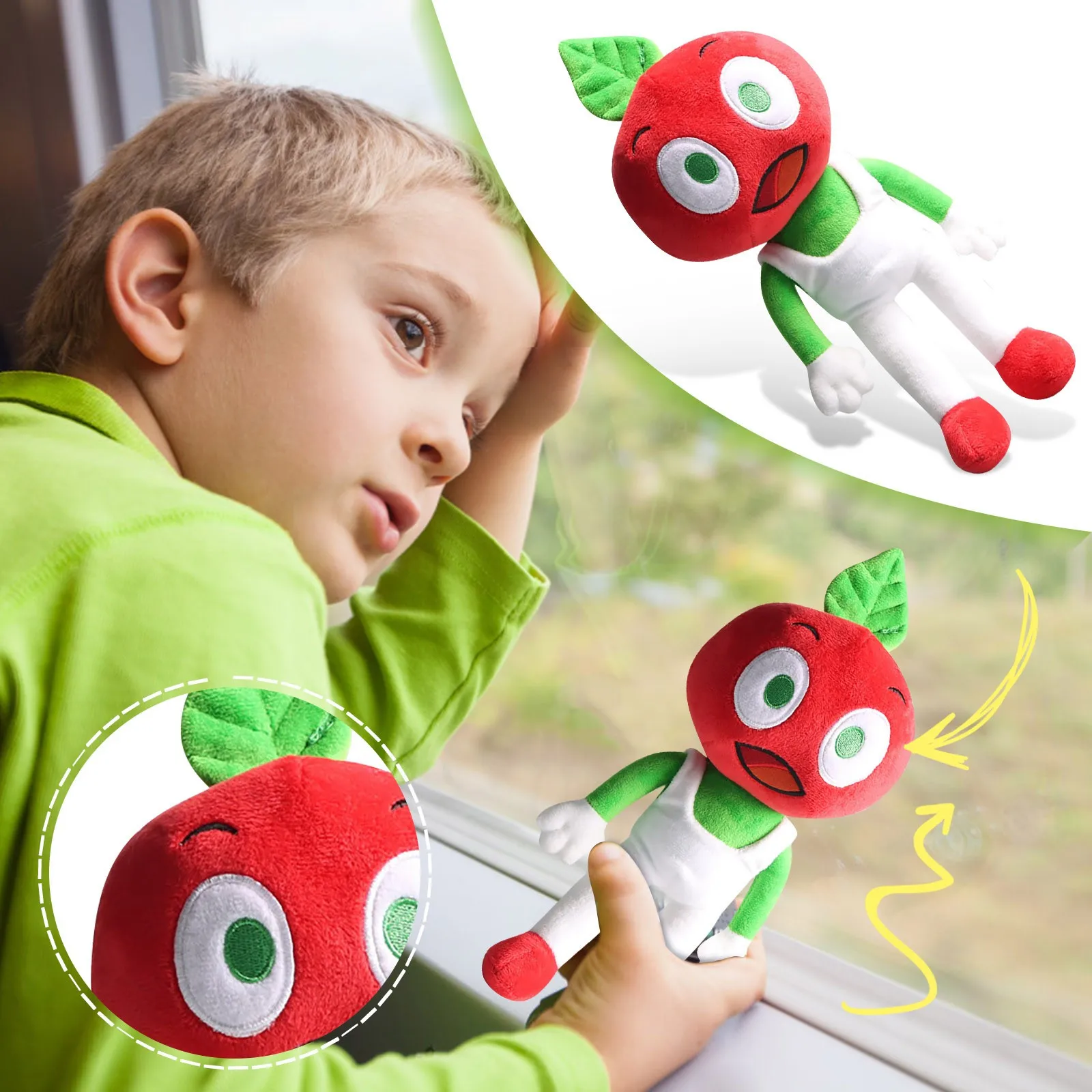 35cm Game Andy‘s Apple Farm Plush Toy Cartoon Horror, 42% OFF
