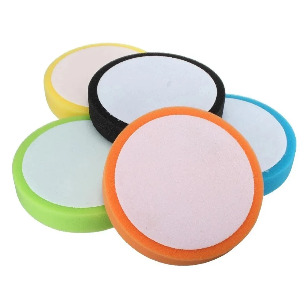 5pcs-150mm-Sponge-Polishing-Pads-5inch-6inch-Car-Round-Flat-Polishing ...