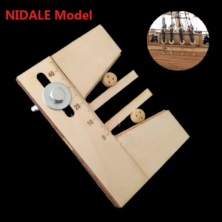 Wood Ship Model Kit Hand Dead Eyes Accessories Assembly Mooring Tool ...