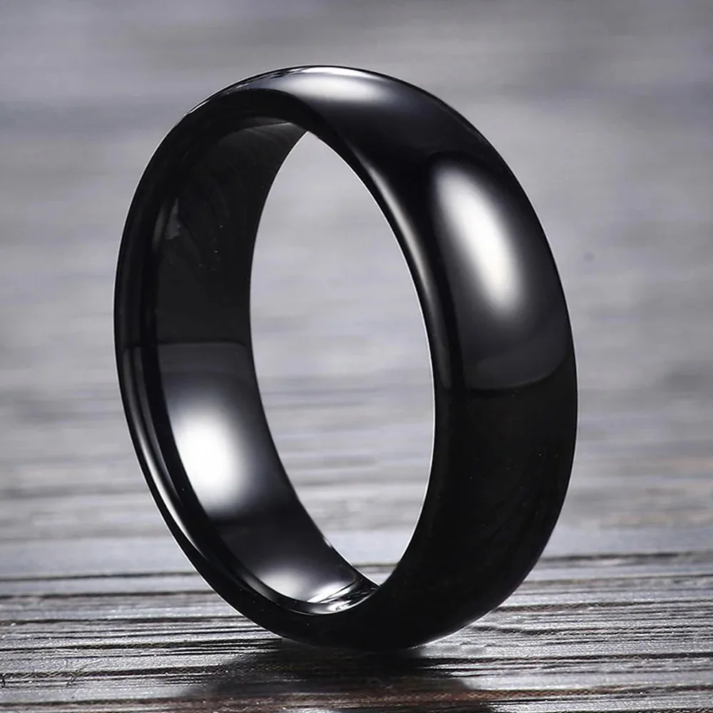 Anillo-de-cer-mica-negro-anillo-de-moda-inteligente-RFID-regrabable-IC ...