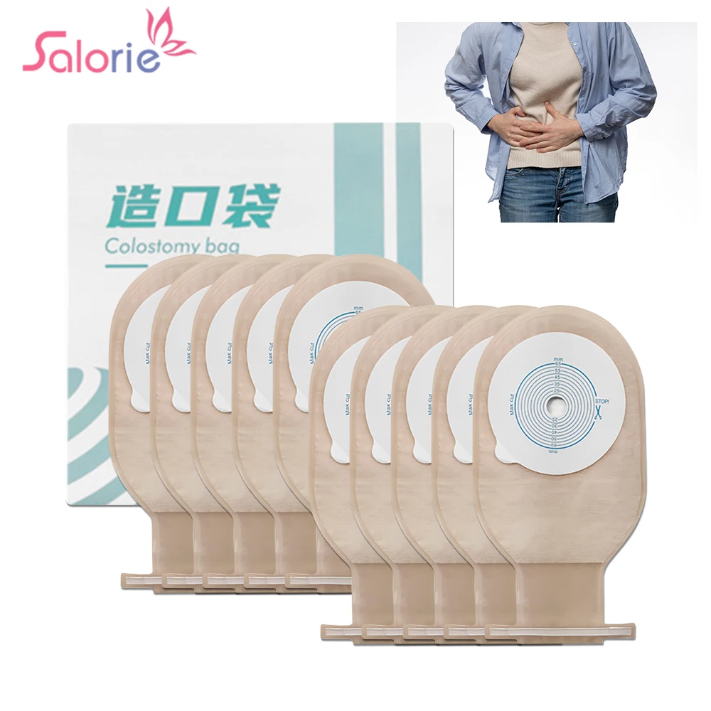 10pcs-Colostomy-Bags-65mm-Hole-One-piece-Drainable-Ostomy-Bags-Stoma ...
