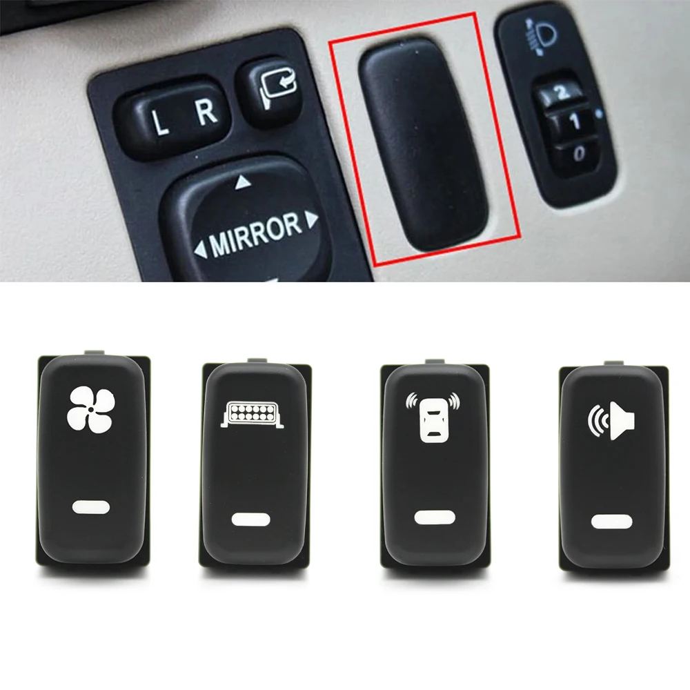 1PC Automobile Radar Switch Horn Fan Switch Trunk Push Button with Wire ...
