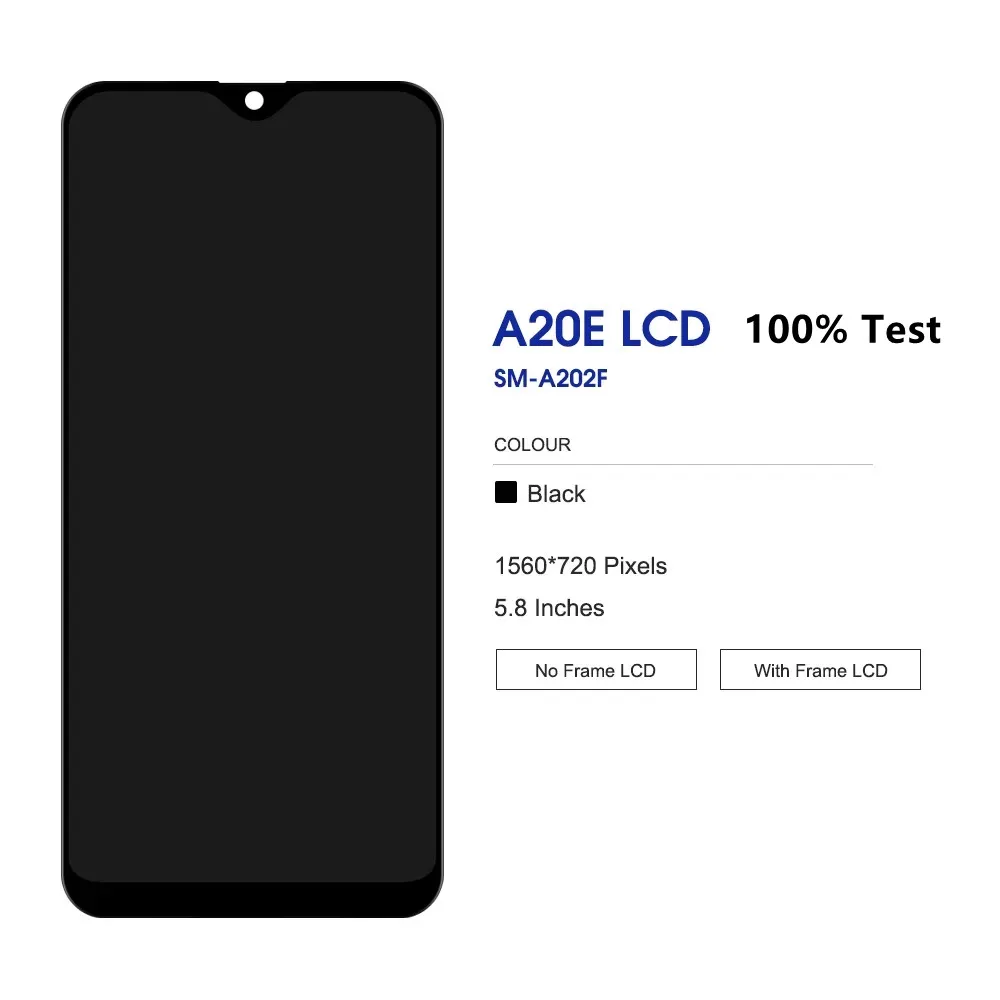Tested-For-Samsung-A20e-SM-A202F-DS-LCD-Display-Touch-Screen-with-Frame ...
