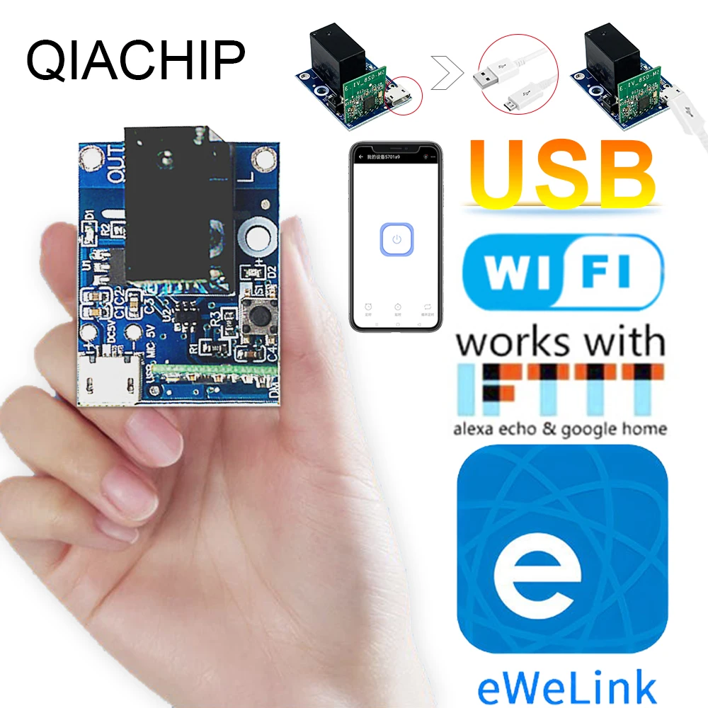 Wifi Smart Switch DC 5V Inching/Self Locking eWelink Wireless Relay ...