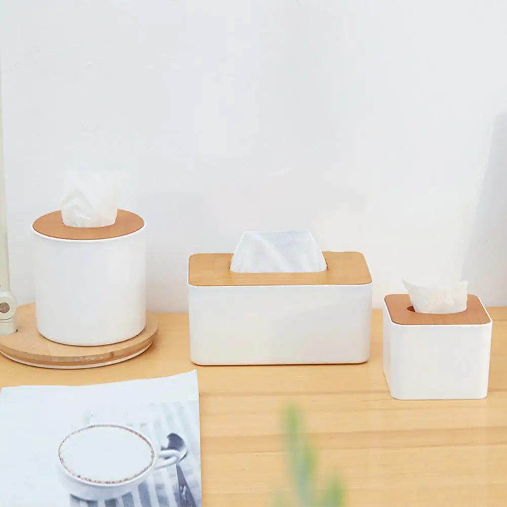 Useful-Tissue-Box-PP-Tissue-Storage-Holder-Washable-Non-slip-Household ...