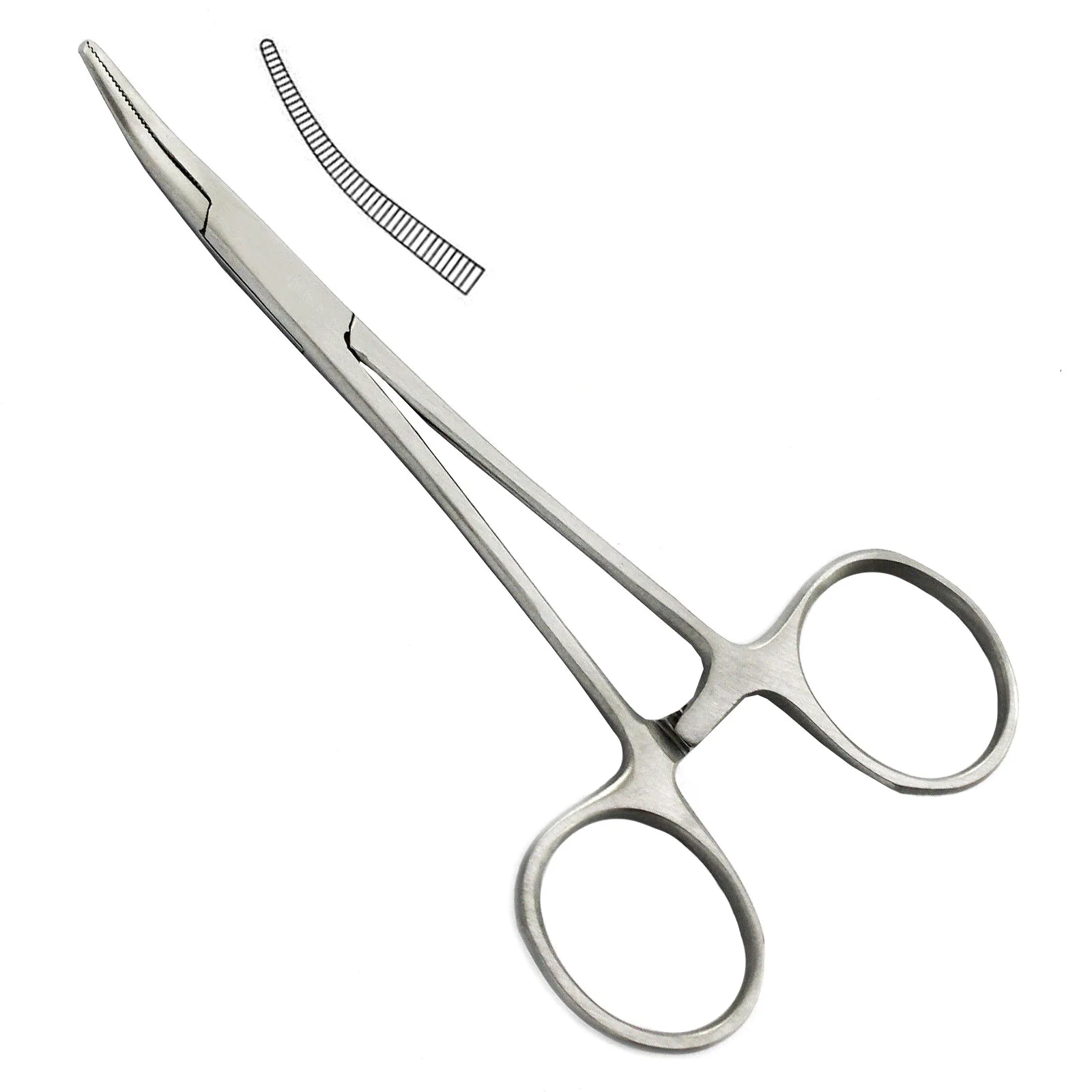 Stainless Steel Curved Tip And Straight Tip Forceps For Locking Clamp ...