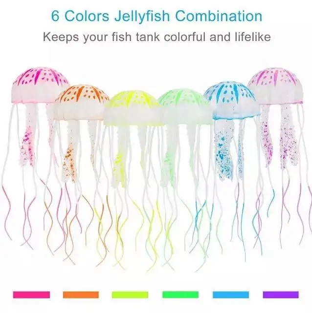 Artificial Floating Jellyfish for Aquarium: Decorative underwater light ...