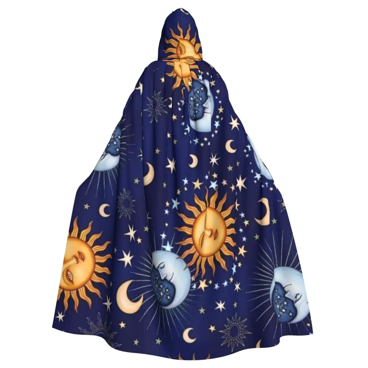 Universe Crescent Moon And Sun Hooded Cloak Halloween Party Cosplay ...